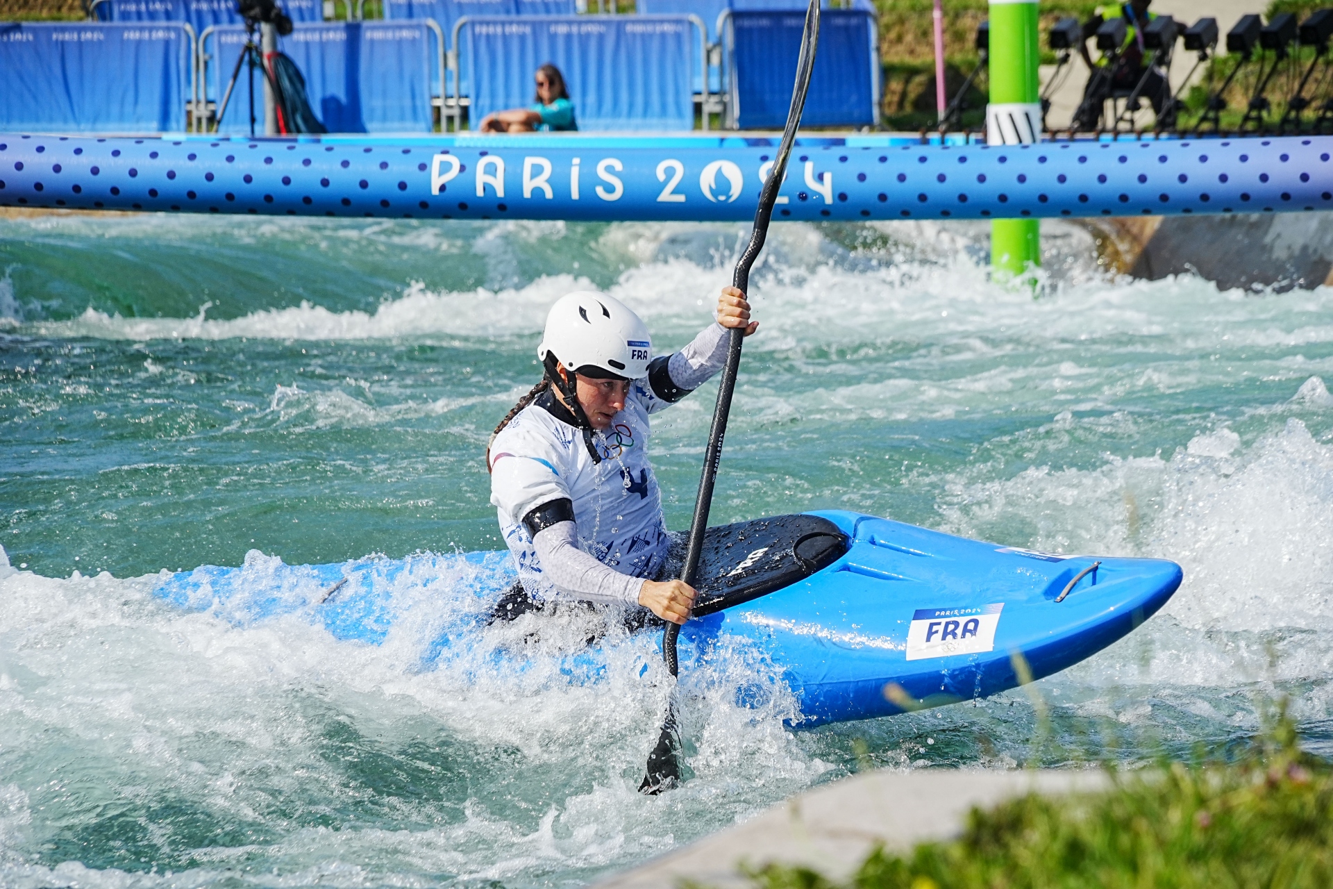 Clarke and Prigent set the pace in kayak cross time trials | ICF ...