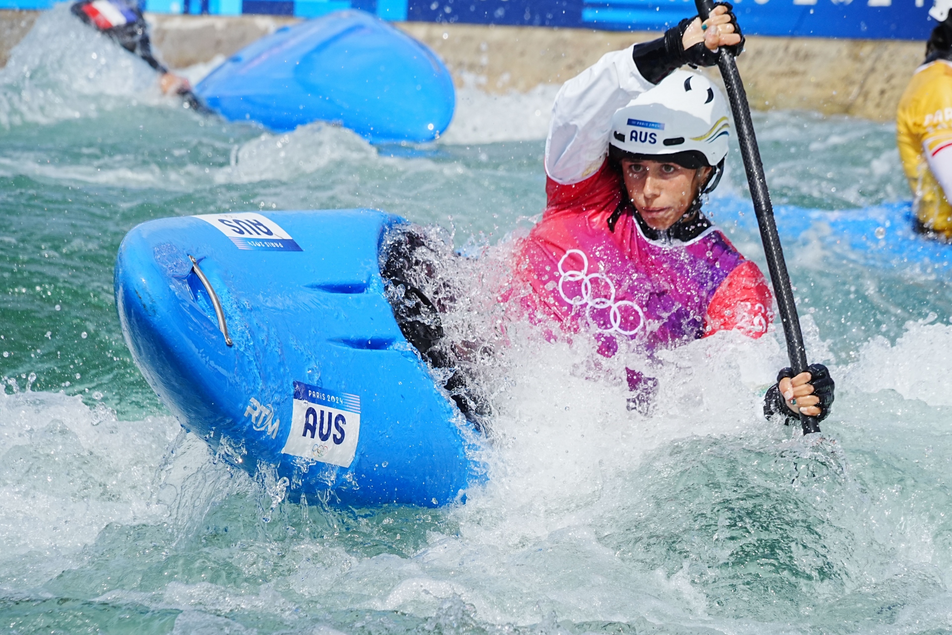 Fox sisters face off in kayak cross as Noemie advances at Paris 2024 ...