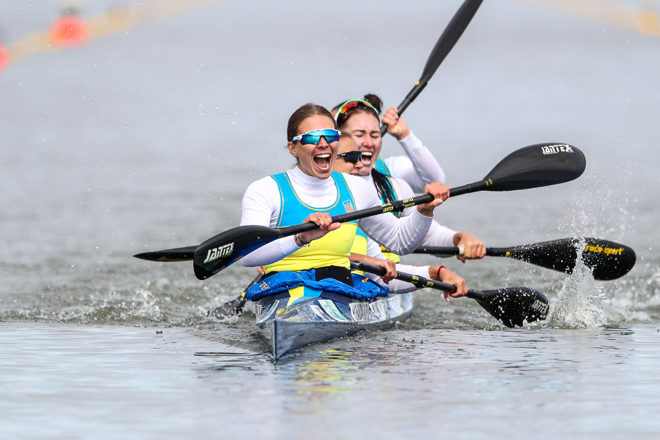 Ukraine athletes celebrate getting to Racice start line | ICF - Planet ...